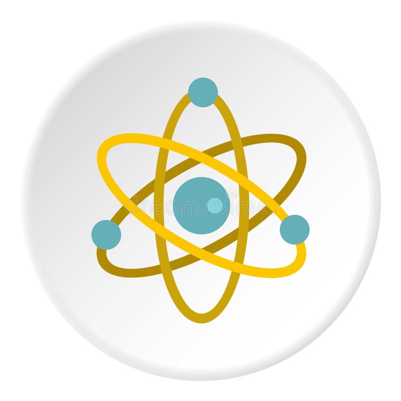 Atomsymbolscirkel vektor illustrationer. Illustration av molekylärt ...