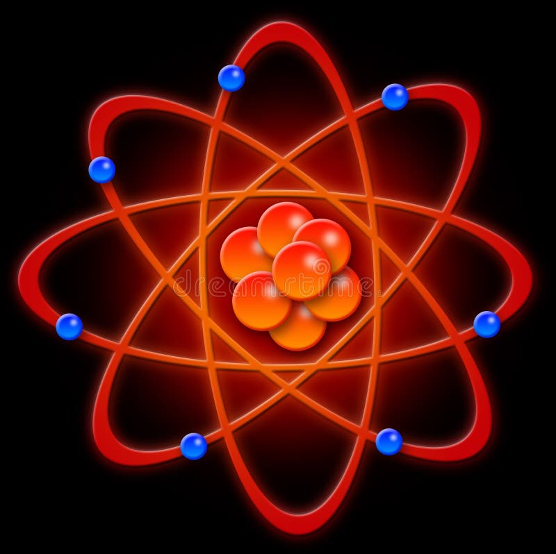 Onderwijs Model Van Atoomstructuur Stock Foto - Image of één ...