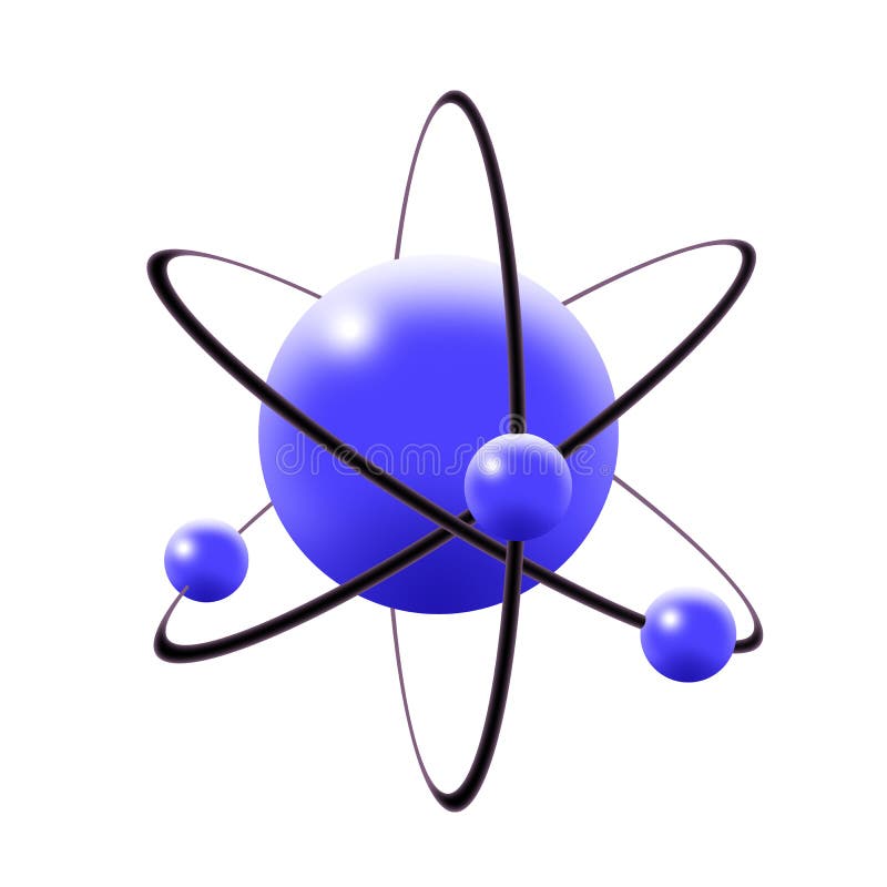 Atoom stock illustratie. Illustration of elektron, laboratorium - 15090020