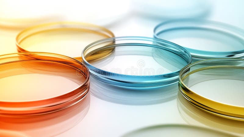 Atop a Canvas Featuring a Central Pink-blue Circle, a Multitude of ...