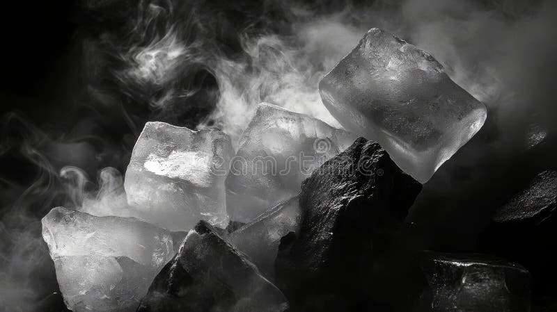 Atop a Large Mound of Ice is a Stack of Ice Cubes, Well-suited for ...