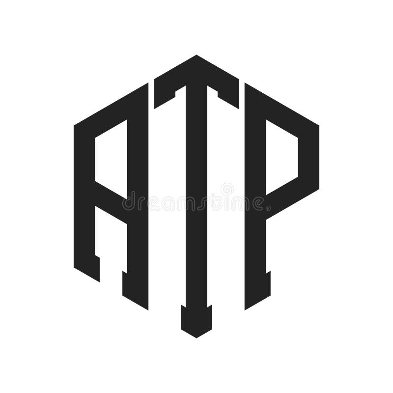 ATP Logo Design. Initial Letter ATP Monogram Logo Using Hexagon Shape ...