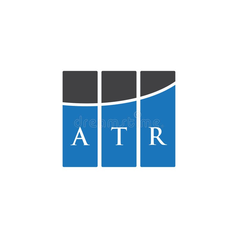 ATR Letter Logo Design on Black Background. ATR Creative Initials ...