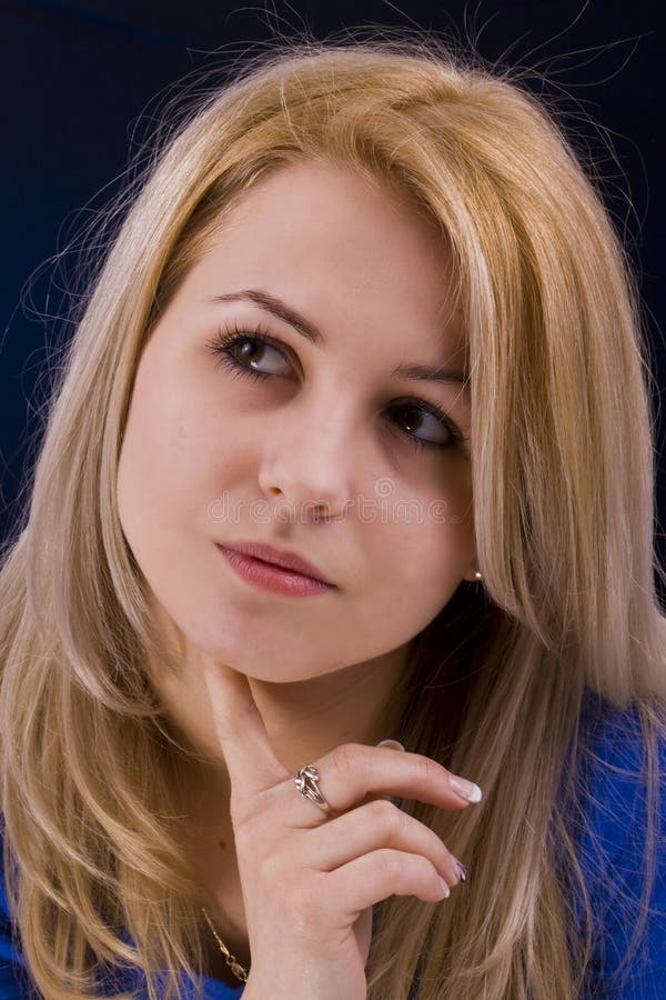 Atractive woman stock image. Image of hands, smiling - 13342851