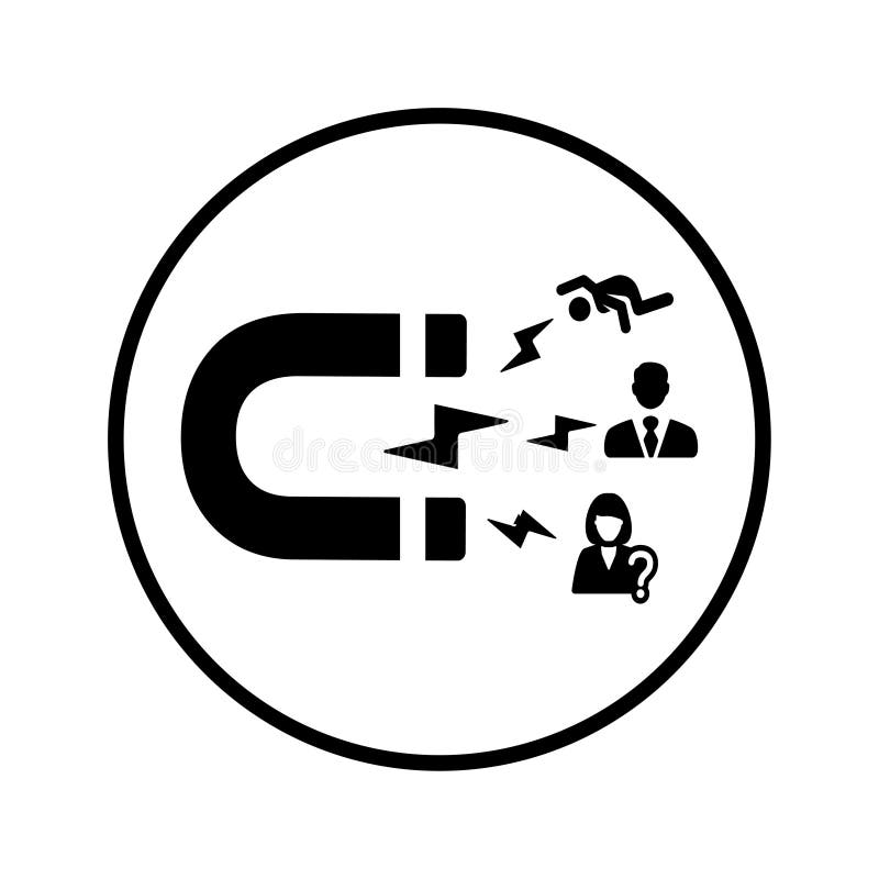 Atraer Clientes, Personas, Icono De Marketing Stock de ilustración ...
