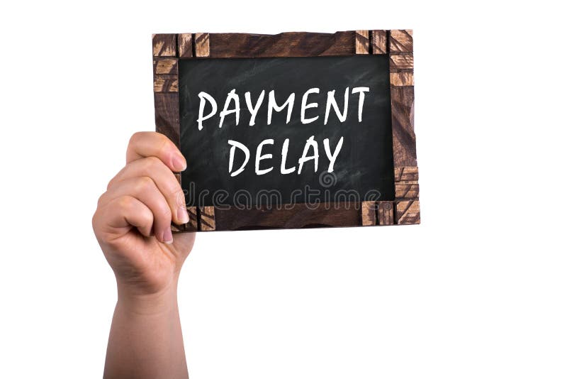 Atraso Do Pagamento No Quadro Foto de Stock - Imagem de treinar, banco ...