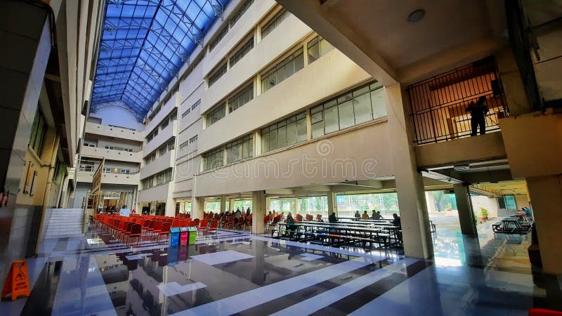 The Atrium Building of the Mercu Buana Campus Stock Photo - Image of ...