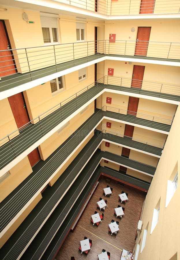 Atrium stock photo. Image of floor, open, hall, college - 33016798