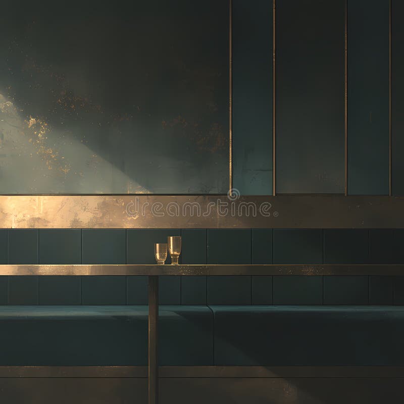 Atrium Lounge - Inviting and Elegant Stock Illustration - Illustration ...