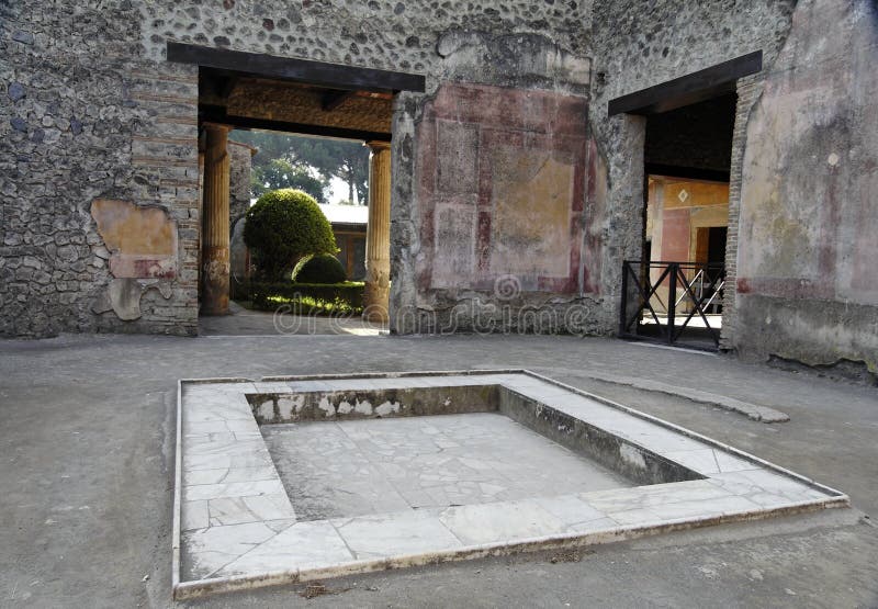 Atrium Pompeii Stock Photo - Image: 1507280