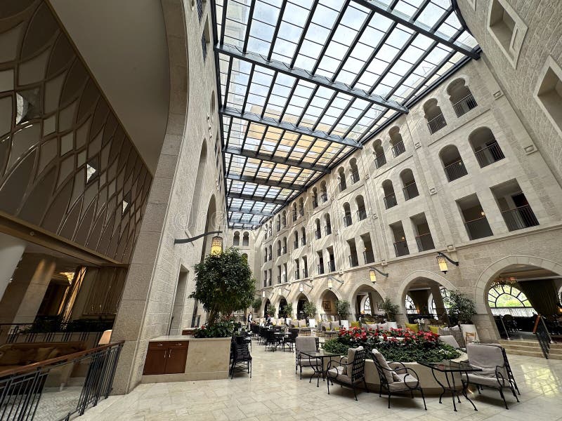 The Atrium of the Waldorf Astoria Jerusalem Editorial Image - Image of ...
