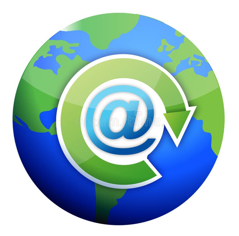 Globe Att Mail Sign Stock Illustrations – 4 Globe Att Mail Sign Stock ...