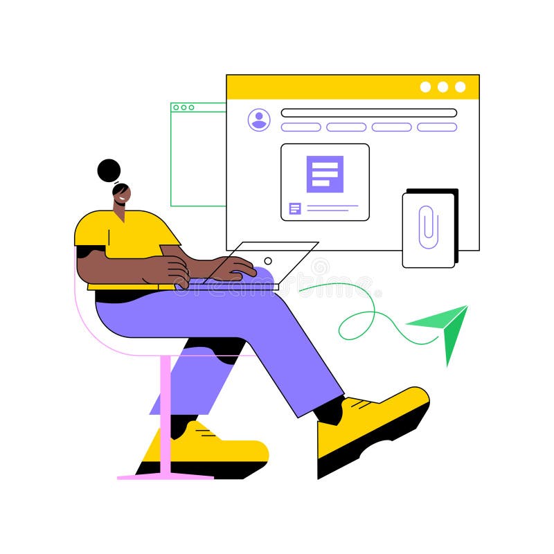 Attach Assignment Isolated Cartoon Vector Illustrations. Stock Vector ...