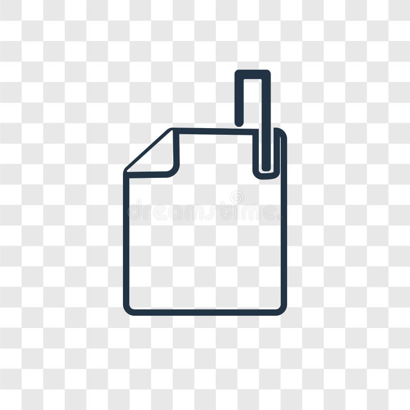 Attach Icon Vector Isolated on White Background, Attach Sign Stock ...