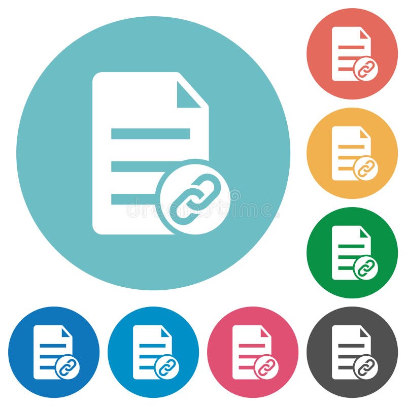 Attach Document Line Icon. File Sign. Stock Vector - Illustration of ...