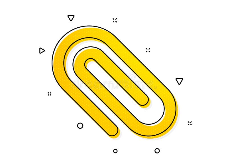 Attach Icon. Attachment Paper Clip Sign. Vector Stock Vector ...