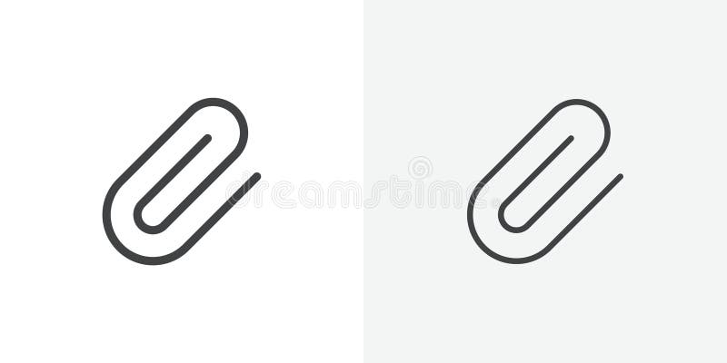 Attach Icon Flat and Simple Set Design Stock Vector - Illustration of ...