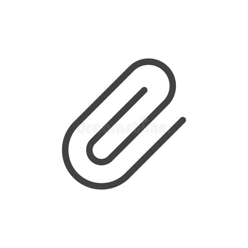 Attach Icon Vector Logo Set Flat Stock Vector - Illustration of binder ...