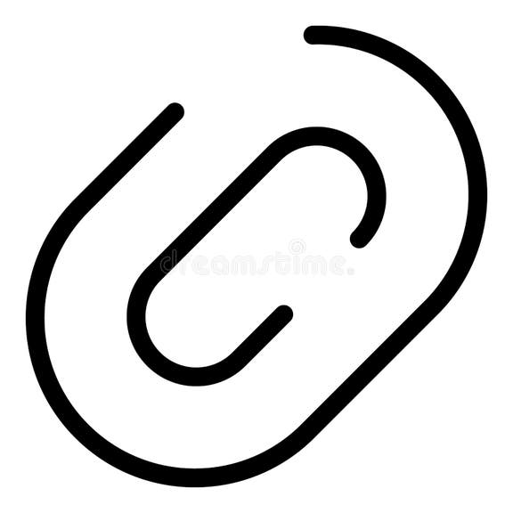 Attach Link Icon, Outline Style Stock Vector - Illustration of outline ...