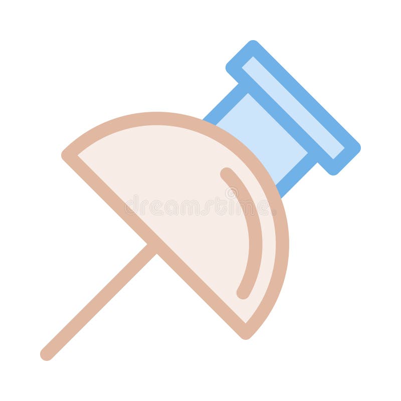 Attach pin icon stock illustration. Illustration of case - 100512823