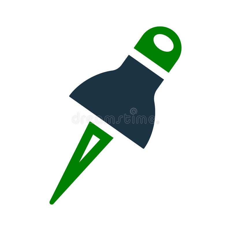 Attach, Pin Icon. Simple Vector Design Stock Illustration ...