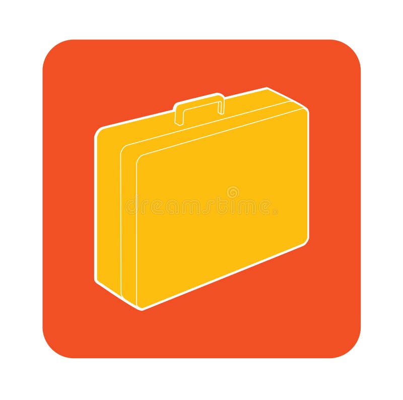 Attache case stock vector. Illustration of icon, school - 48799191