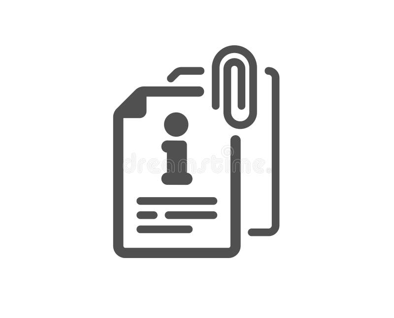Attached Info Icon. Information Guide Sign. Vector Stock Illustration ...