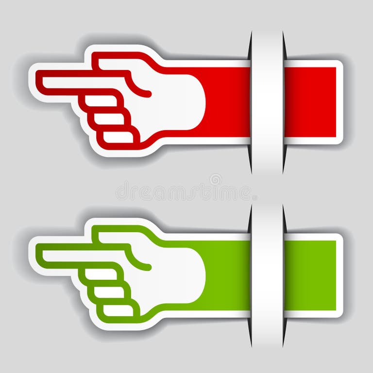 Green Finger Pointing Icon Stock Illustrations – 625 Green Finger ...