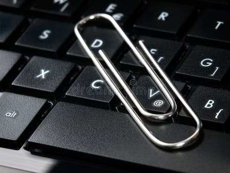 Attachment stock image. Image of attach, mail, data, ethernet - 22427851