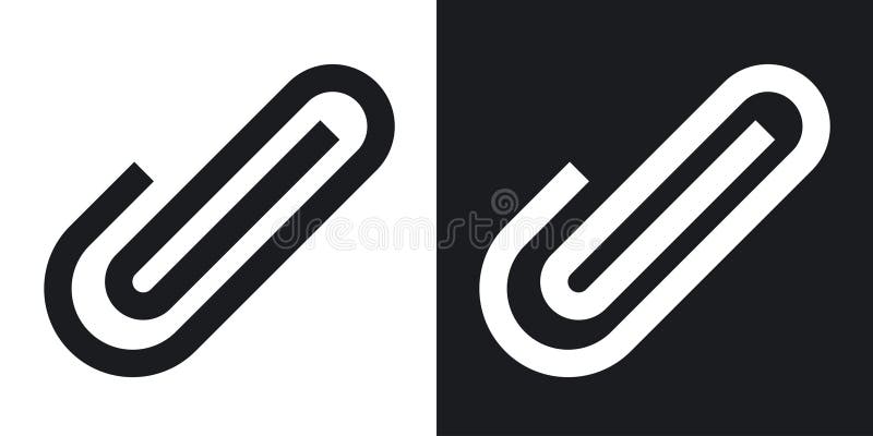 Attachment Clip Icon Set. Paperclip Vector Symbol. File or Image Attach ...