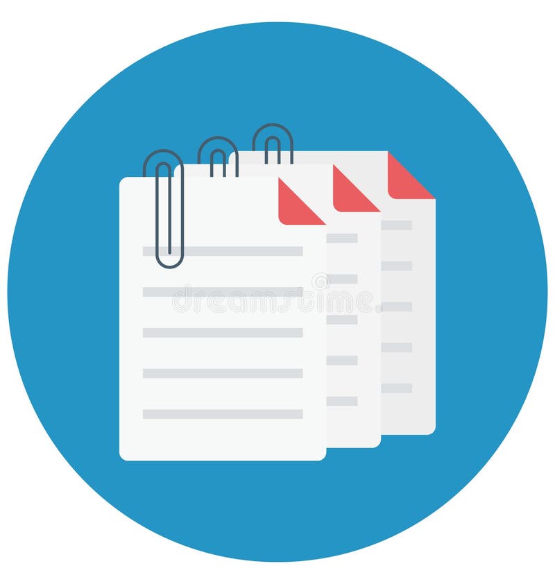 Attachment Color Isolated Vector Icon that Can Be Easily Modified or ...