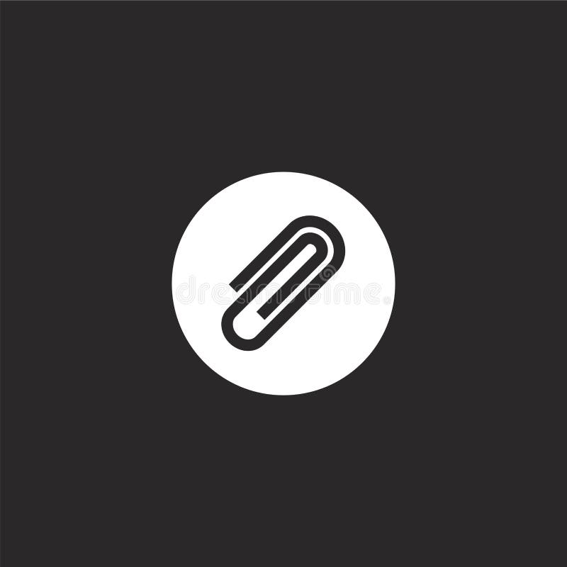 Attachment Icon. Filled Attachment Icon for Website Design and Mobile ...