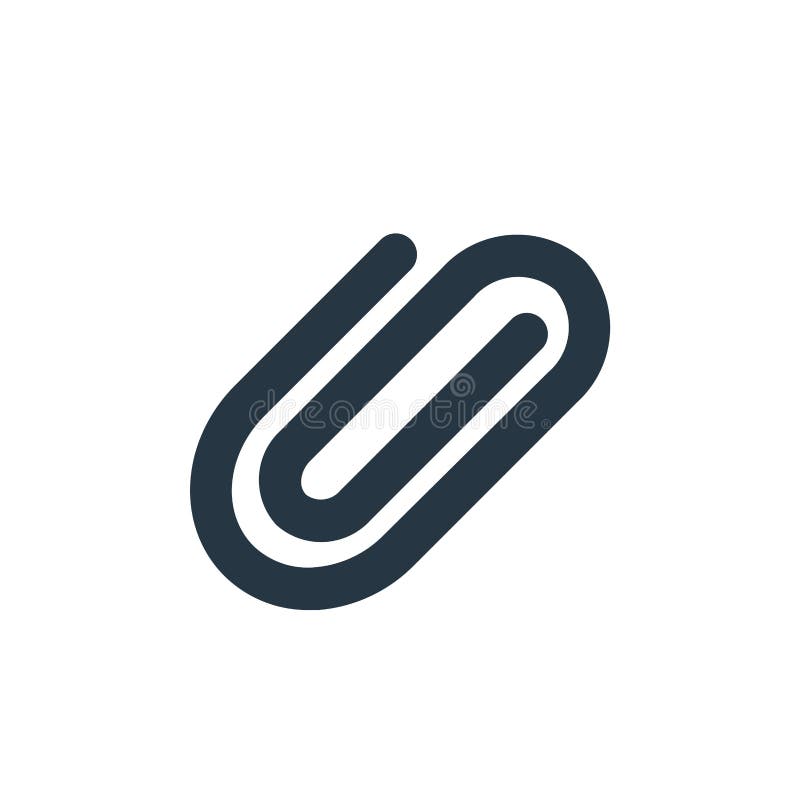 Attachment Icon Vector from Essentials Ui Concept. Thin Line ...