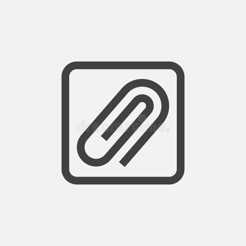 Attachment Icon Vector Illustration Isolated on White . Stock Vector ...