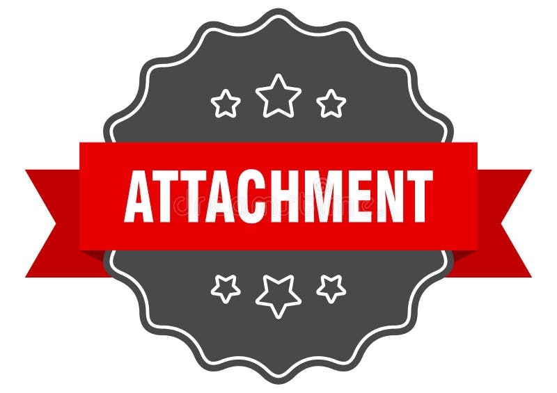 Attachment Label. Attachment Isolated Seal. Sticker. Sign Stock Vector ...