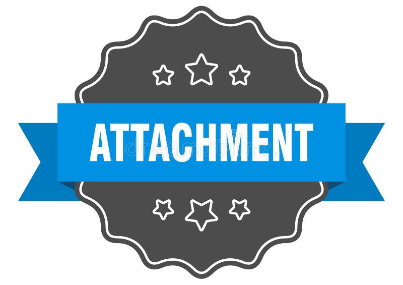 Attachment Label. Attachment Isolated Seal. Sticker. Sign Stock Vector ...