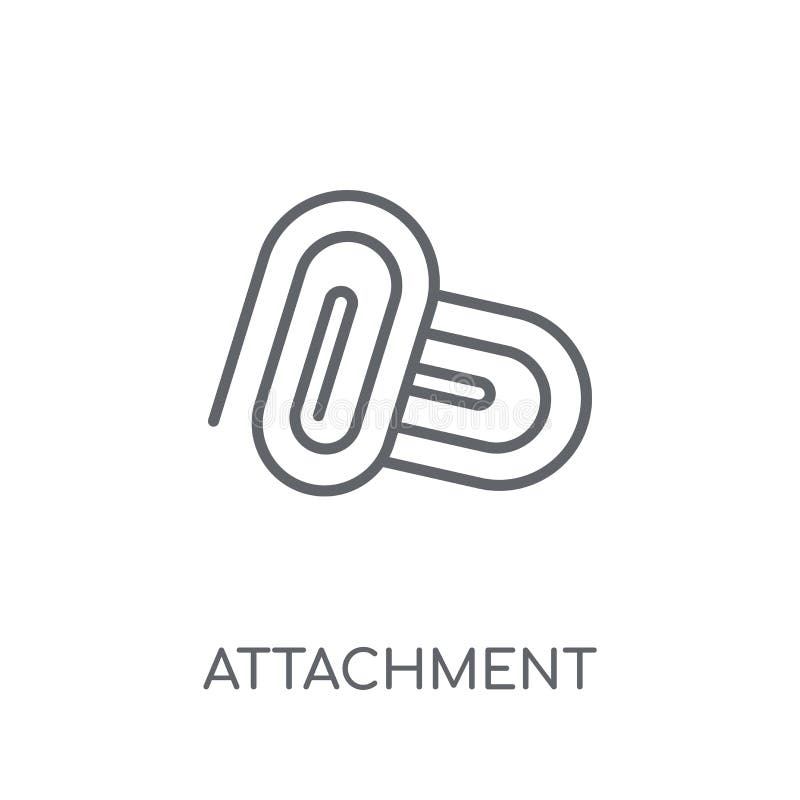 Attachment Icon. Trendy Attachment Logo Concept on White Background ...