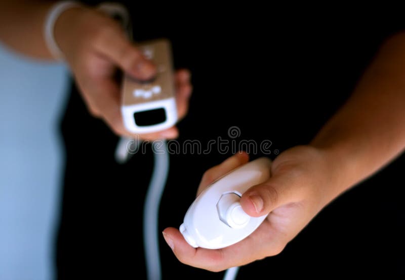 Video Game Controller With Attachment Editorial Photography - Image of ...