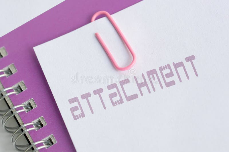 Attachment stock photo. Image of paper, memo, texture - 58126140