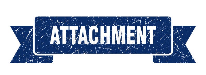 Attachment Ribbon. Attachment Grunge Band Sign Stock Vector ...
