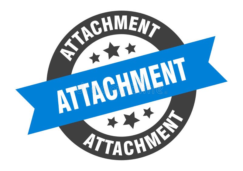 No Attachment Sign Isolated on White Background Stock Vector ...