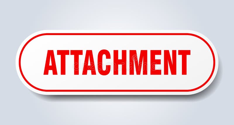 Attachment sign or stamp stock vector. Illustration of note - 155703290