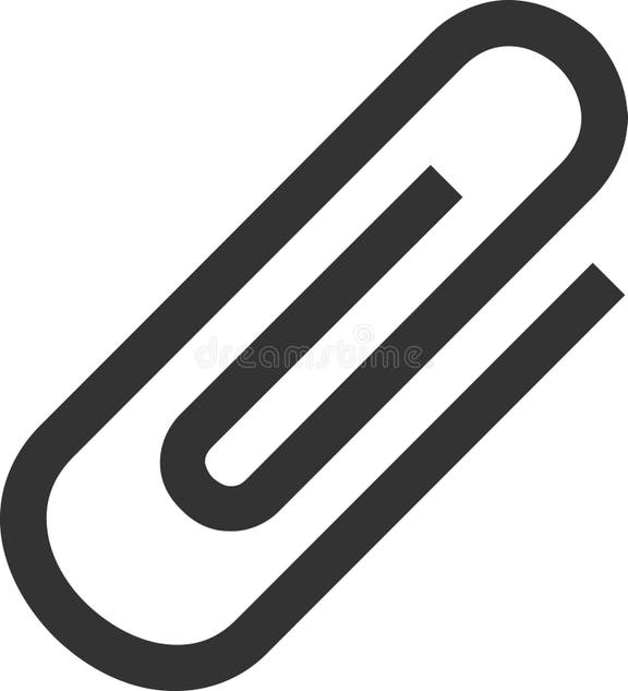 Attachment Sign in Vector Attachment File Clip Sign Stock Vector ...