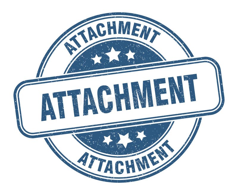Attachment Stamp. Attachment Label. Round Grunge Sign Stock Vector ...