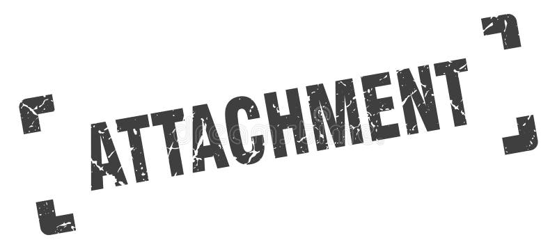 Attachment Stamp Set. Attachment Square Grunge Sign Stock Vector ...