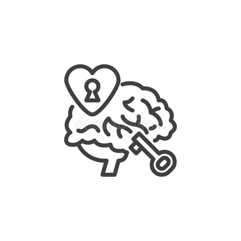 Attachment Theory Line Icon Stock Illustration - Illustration of ...