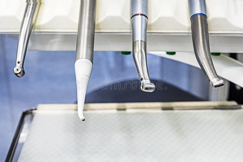 Attachments for Dental Treatment on a Light Background. Dental Care ...