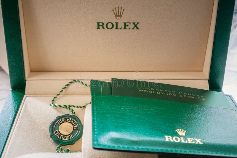 Attachments in Rolex Watch Box with the Logo Editorial Photography ...