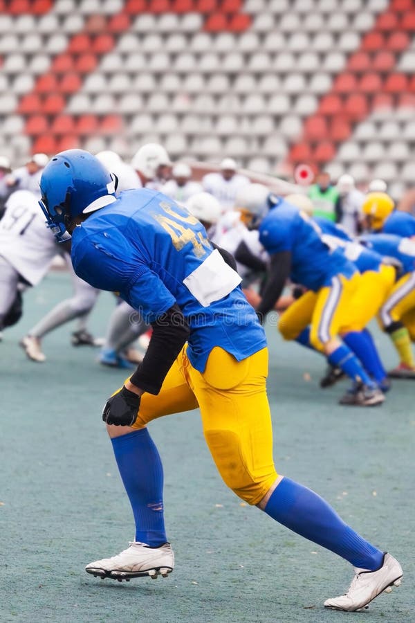 Attack American Football Game Stock Photo - Image of tackle, line: 46271236