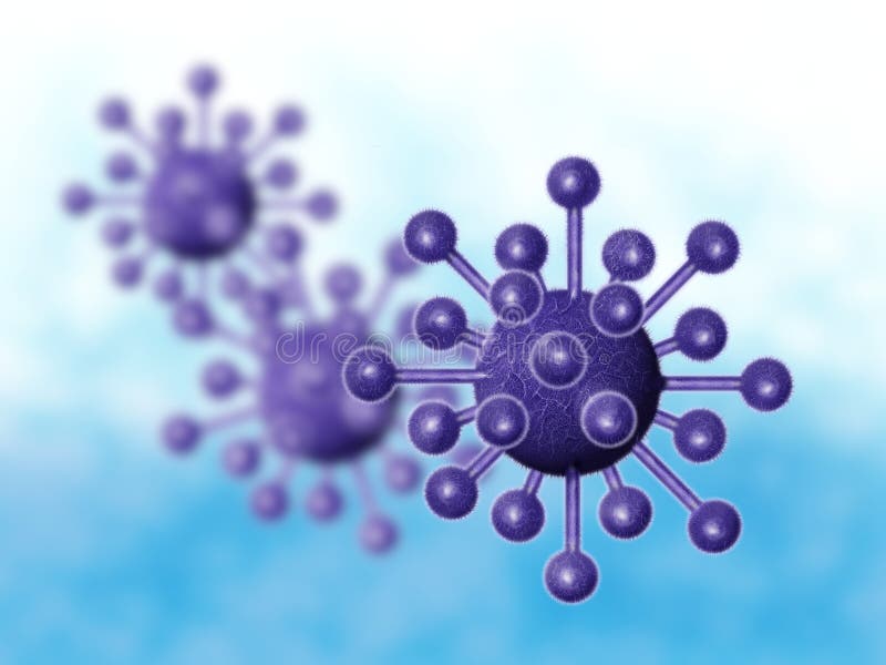 Attack av viruset stock illustrationer. Illustration av mikrobiologi ...